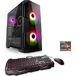 CSL Gaming-PC "Sprint V8340" Computer Gr. Microsoft Windows 11 Home (64 Bit), 32 GB RAM 2000 GB SSD, schwarz