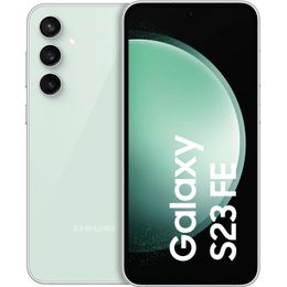 Samsung Smartphone "Galaxy S23 FE 256GB" Mobiltelefone Gr. 256 GB 8 GB RAM, grün (mint) Smartphone Android Bestseller