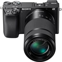 Sony Systemkamera "Alpha 6100 Kit mit SELP1650 + SEL55210" Fotokameras schwarz Systemkameras Bestseller