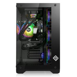 CSL Gaming-PC "Aqueon A56314 Advanced Edition" Computer Gr. Microsoft Windows 11 Home (64 Bit), 32 GB RAM 1000 GB SSD, schwarz Gaming PCs