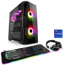 CSL Gaming-PC "HydroX V29341" Computer Gr. Microsoft Windows 11 Home (64 Bit), 32 GB RAM 2000 GB SSD, schwarz