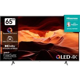 G (A bis G) HISENSE QLED-Fernseher "65E7KQ PRO" Fernseher grau (anthrazit) LED Fernseher Bestseller