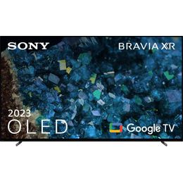 E (A bis G) Sony OLED-Fernseher "XR-77A80L" Fernseher schwarz (titanschwarz) LED Fernseher