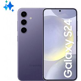 Samsung Smartphone "Galaxy S24 128GB" Mobiltelefone AI-Funktionen lila (cobalt violet) Smartphone Android Bestseller