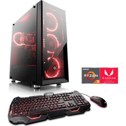 CSL Gaming-PC "Levitas T8112" Computer Gr. Microsoft Windows 10 Home (64 Bit), 16 GB RAM 1000 GB SSD, schwarz Gaming PCs