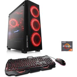 CSL Gaming-PC "HydroX V8611 Wasserkühlung" Computer Gr. Microsoft Windows 10 Home, 16 GB RAM 1000 GB SSD, schwarz Gaming PCs