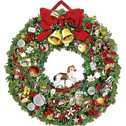 Adventskalender - Festlicher Weihnachtskranz. Christmassy Wreath. La couronne de Noël