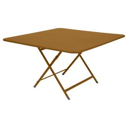 Fermob CARACTÈRE Tisch aus Stahlblech Lebkuchen Aluminium/Aluminium