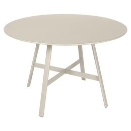 Fermob SO'O Tisch aus Stahl Ø117 cm Gewittergrau Stahl/Stahl