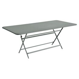 Fermob CARACTÈRE Tisch aus Stahlblech Lapilligrau Aluminium/Aluminium