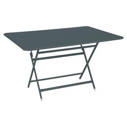 Fermob CARACTÈRE Tisch aus Stahlblech Gewittergrau Aluminium/Aluminium