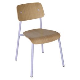 Fermob STUDIE Stuhl aus Eichenholz Aluminiumgestell Marshmallow