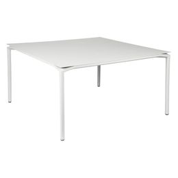Fermob CALVI Tisch aus Aluminium Baumwollweiß Aluminium/Aluminium
