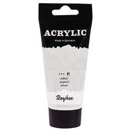 Rayher Acrylic Acrylfarben silber 75,0 ml