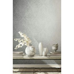 marburg Vliestapete Regal Radiance, ornamental, moderne Vliestapete für Wohnzimmer Schlafzimmer Küche, weiß