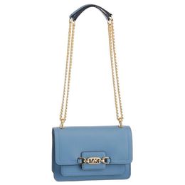 Michael Kors Geldbörse Heather, mit goldfarbenen Details, blau