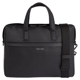 Calvin Klein Messenger Bag CK MUST LAPTOP BAG, Laptoptasche Notebooktasche Recycelte Materialien, schwarz