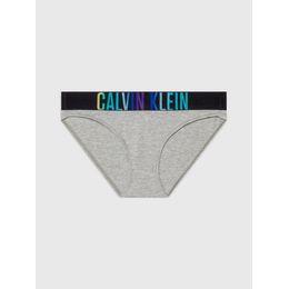 Calvin Klein Underwear Bikinislip BIKINI mit mehrfarbigen Logoschriftzügen, grau