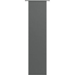 Schiebegardine Galena Uni, Neutex for you!, Klettband (1 St), halbtransparent, inkl. Befestigungszubehör, Breite: 57 cm, grau
