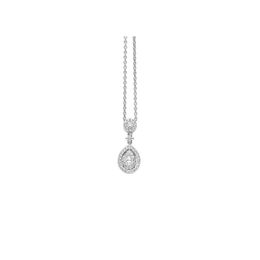 Viventy Kette mit Anhänger 785102 Halskette mit Anhänger Damen 47 Zirkonia Weiss Sterling-Silber