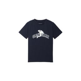 Tom Tailor Jungen T-Shirt mit Print, blau, Print, Gr. 92/98
