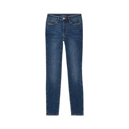 Tom Tailor Denim Damen 3 Sizes in 1 - Nela Extra Skinny Jeans, blau, Uni, Gr. L/32