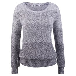 bonprix Rundhals-Pullover mit Farbverlauf, Langarm