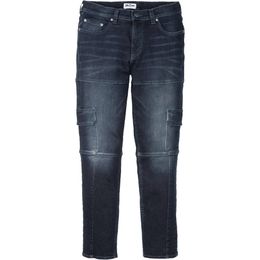 bonprix Slim Fit Cargo-Stretch-Jeans, Straight