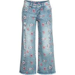 bonprix Culotte-Jeans mit Blumenprint