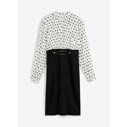 bonprix Kleid mit Polka Dots