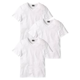 bonprix T-Shirt mit V-Ausschnitt (3er Pack)