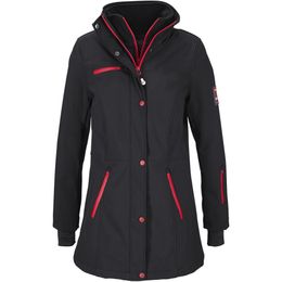 bonprix Stretch-Softshell-Longjacke, wasserabweisend