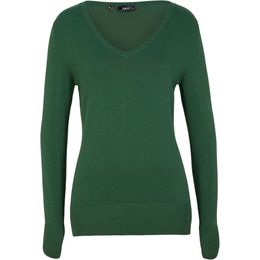 bonprix Feinstrick-Pullover mit V-Ausschnitt