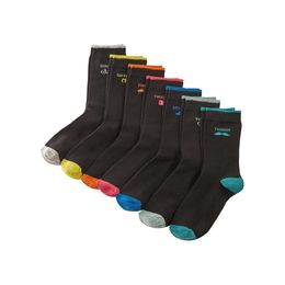 bonprix Socken Wochentage mit Bio-Baumwolle (7er Pack)