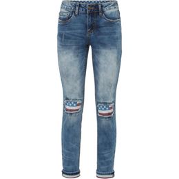 bonprix Skinny-Jeans mit Flaggendetails
