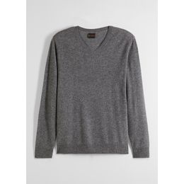 bonprix Woll-Pullover mit Good Cashmere Standard®-Anteil, V-Ausschnitt