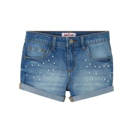 bonprix Mädchen Jeans-Shorts mit Perlen