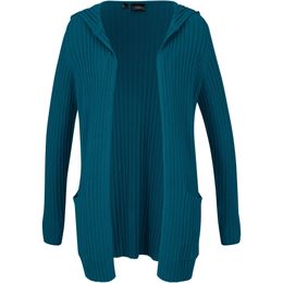 bonprix Strickjacke mit Kapuze