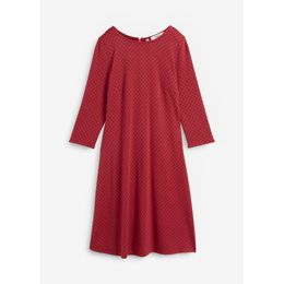 bonprix Punto di Roma Wirk-Kleid mit Jaquardmuster, knieumspielend