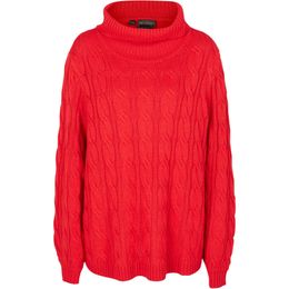 bonprix Rollkragenpullover mit Zopfmuster