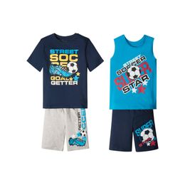 bonprix Jungen T-Shirt + Tanktop + Bermudas (4-tlg. Set)