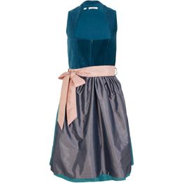 bonprix Dirndl mit Samt in Midilänge (2-tlg.Set)