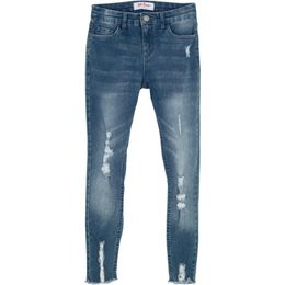 bonprix Mädchen Skinny-Jeans mit Used Effekt
