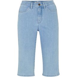 bonprix Bermuda Slim Fit Jeans High Waist, knieumspielend