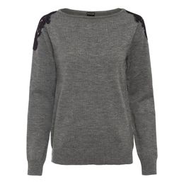 bonprix Pullover mit Spitze