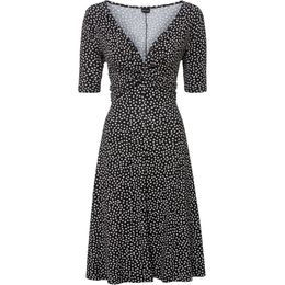 bonprix Bedrucktes Jersey-Kleid mit Drapierung