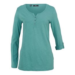 bonprix Leichtes Langarm-Shirt mit Knopfleiste