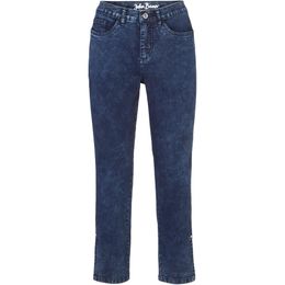 bonprix Straight Jeans Mid Waist, cropped Stretch