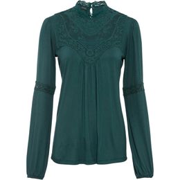 bonprix Langarmshirt mit Spitze