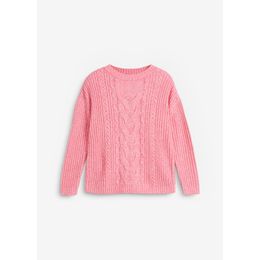 bonprix Pullover mit Zopfmuster